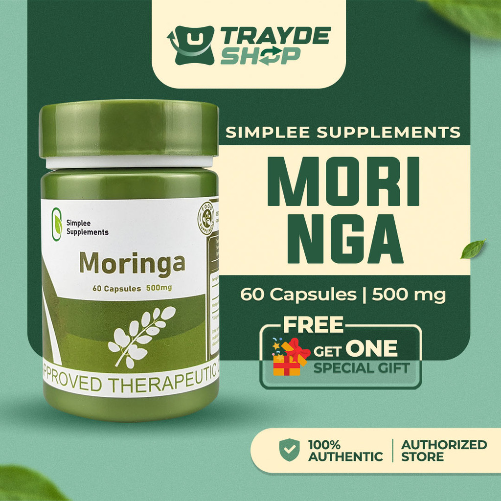 Simplee Moringa – 500mg | 60 Capsules – Supports Daily Energy, Immune ...