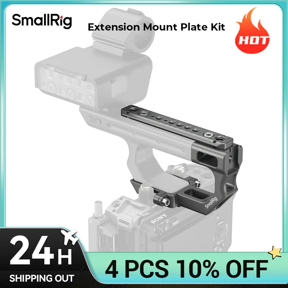 SmallRig Extension Mount Plate Kit for Sony FX3 / FX30 XLR Handle ...