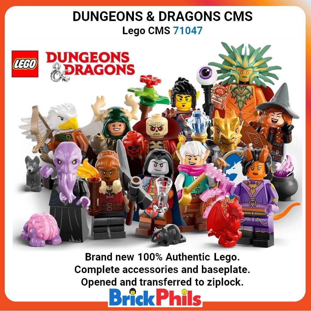 Lego CMS 71047 Dungeons & Dragons Collectible Minifigure Series ...