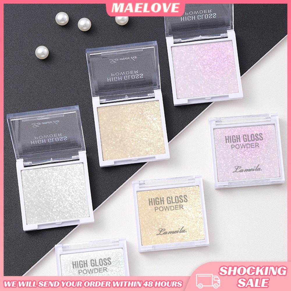 LAMEILA Diamond High Gloss Powder Highlighter Makeup Facial Glowing ...