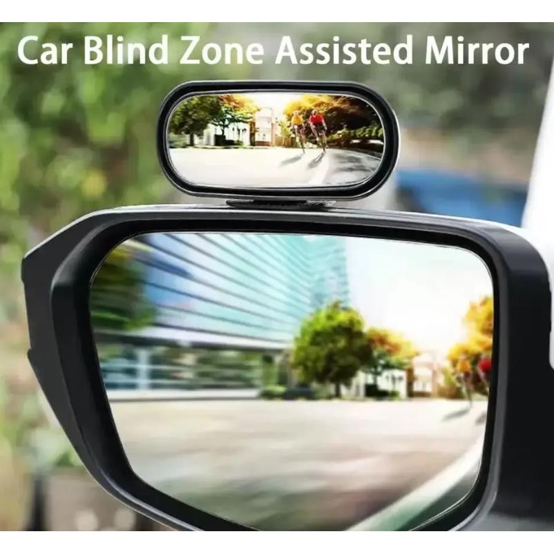 1PC Car Rearview Auxiliary HD Glass Parking Aid Mirror 360-degree Wide ...