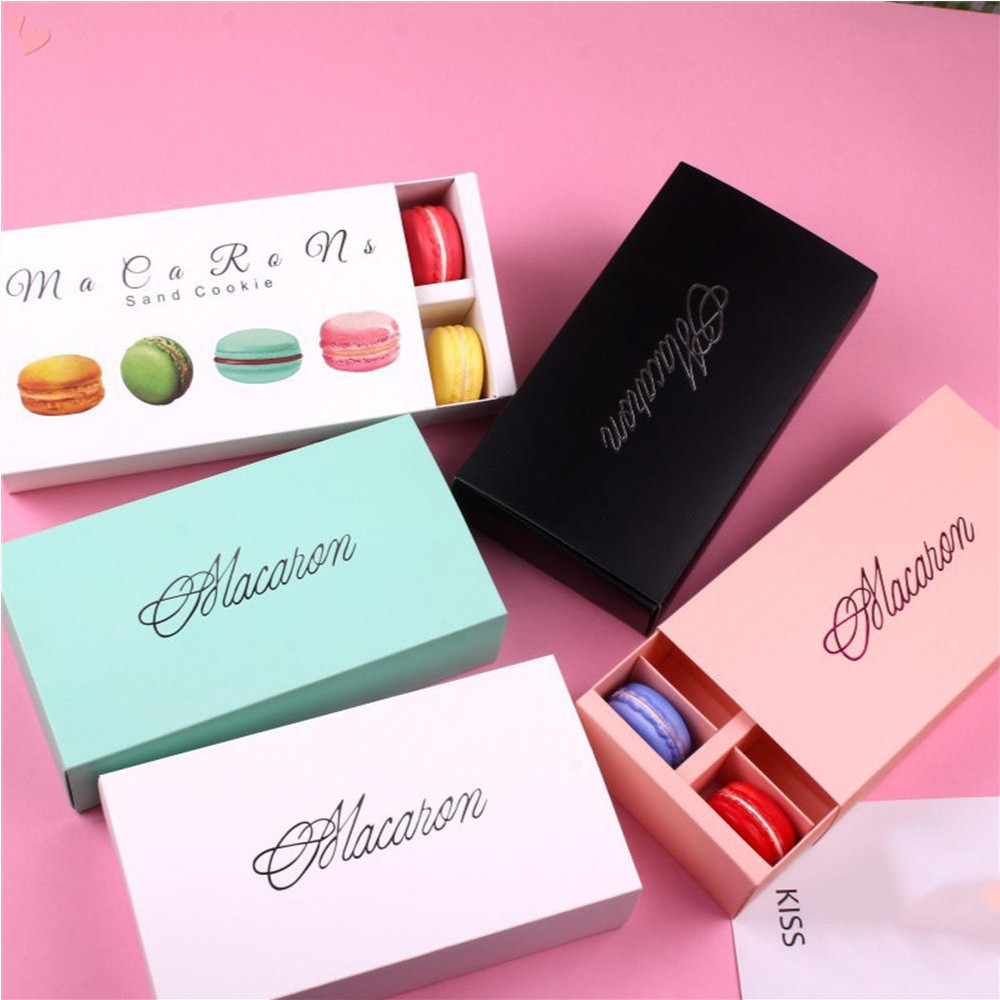 Macaron Gift Box, Colorful Drawer Box, Cookie Packaging Box for ...
