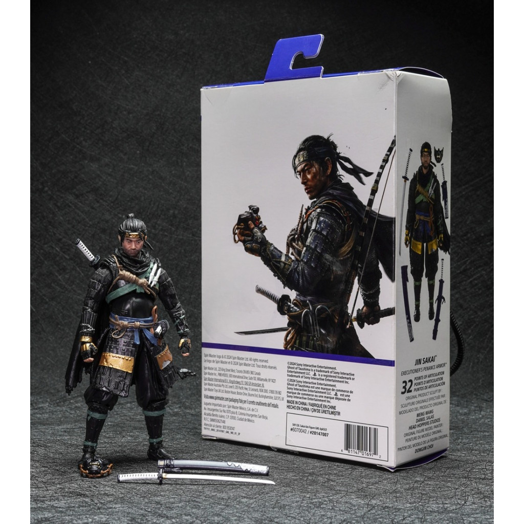 SPIN MASTER Ghost Of Tsushima Anime Figure Jin Sekai Collection Toys ...