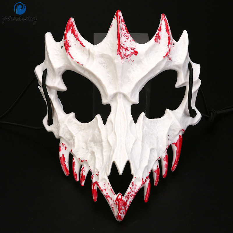 Permanenty Halloween Mask Half-face Mask Cos Dragon God Fierce Tiger ...