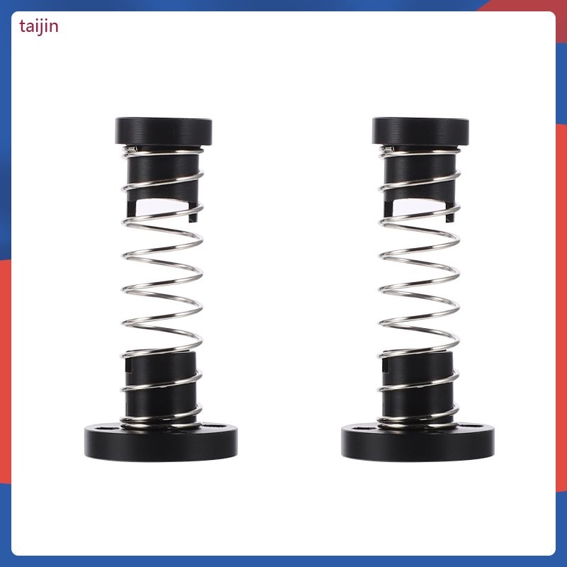 2 Pcs Sprung Nuts Threaded Rod Anti Backlash Spring Elimination Gap ...