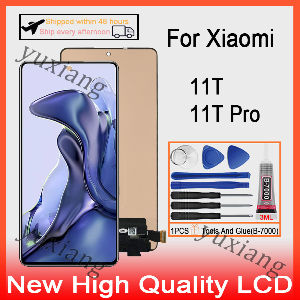 AMOLED TFT For Xiaomi 11T 11T Pro LCD Display Touch Screen With Frame ...