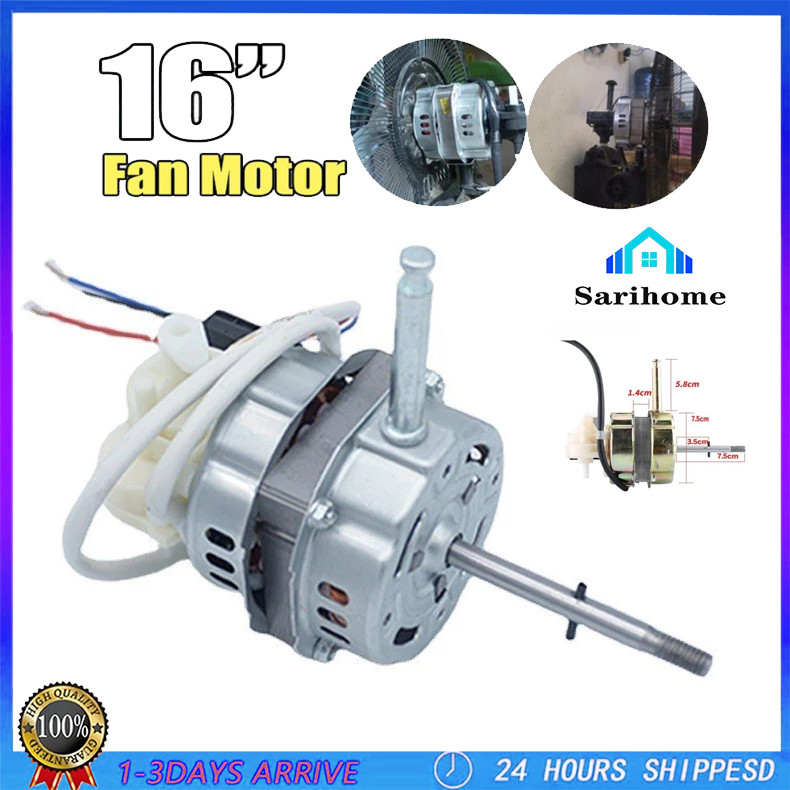 16" motor for Standfan electric fan motor assembly Real Copper Free ...