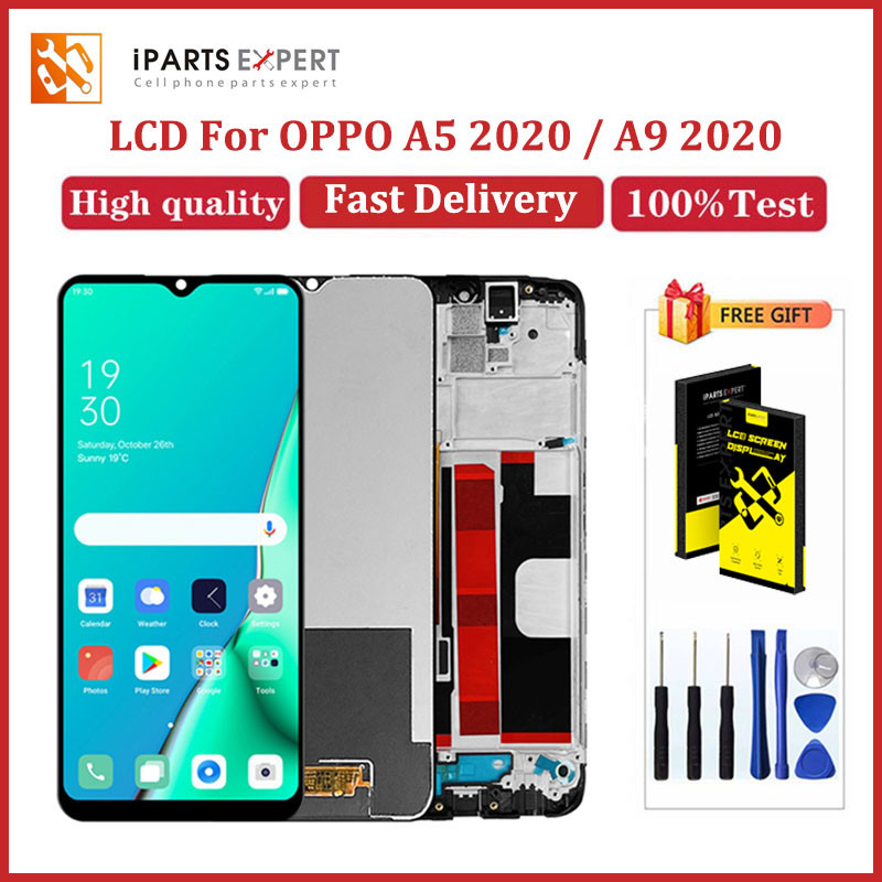 IPARTSEXPERT LCD For OPPO A5 2020 A9 2020 LCD Touch Screen Replacement For OPPO CPH1937 CPH1939 ...