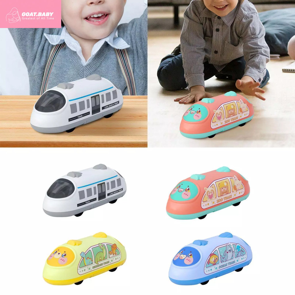 Two Ways Pullback Trains Toys for Kids High Speed Rail Push Back Car ...
