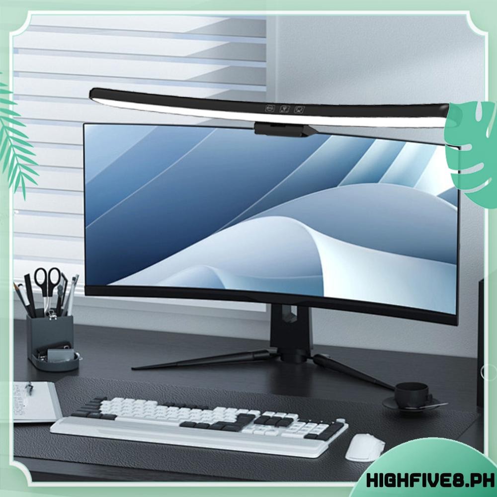 [Highfive8.ph] Curved Monitor Light Bar 3 Color Temperatures Stepless ...