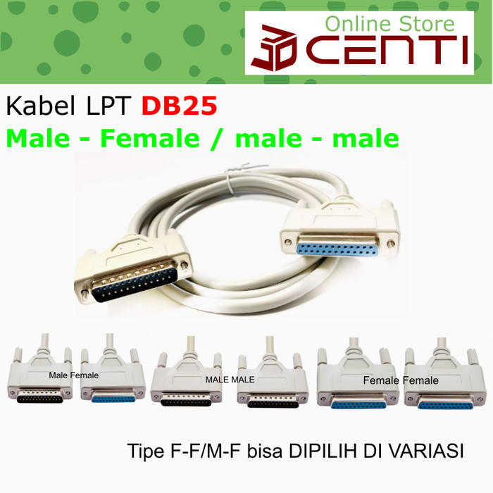 25pin DB25 Male Female LPT Data Printer Parallel Cable Serial Cable CNC ...