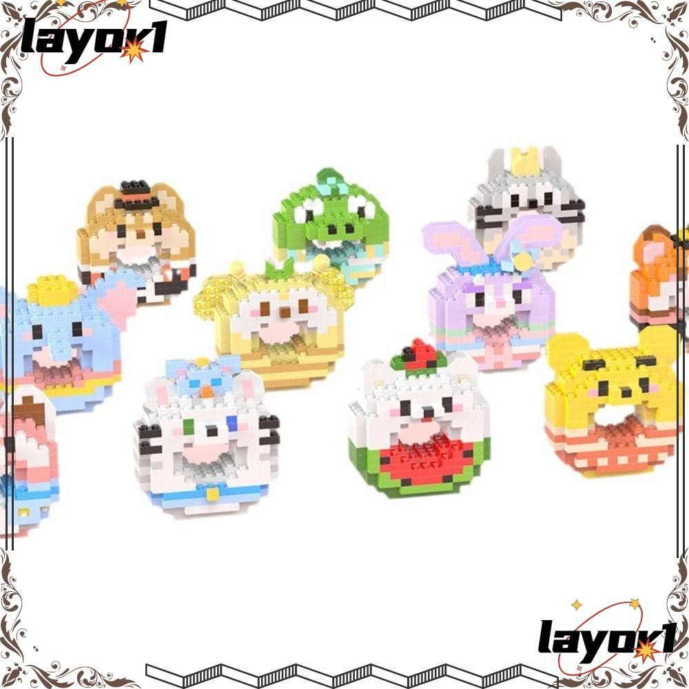 LAYOR1 Building Block Toy, Donut Series Small Particle Donut Building ...
