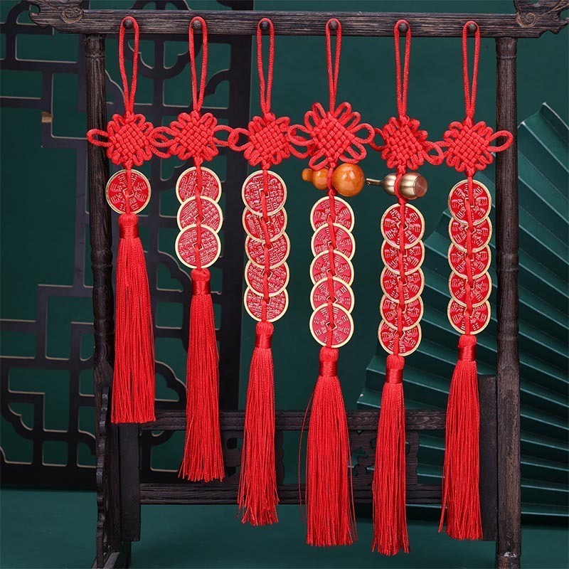 2025 Good Luck Fortune Pendant FENG SHUI COPPER COIN Specialized Door ...
