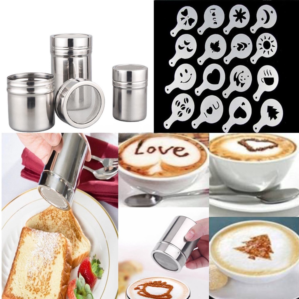 Kitchen 16Pcs/set Coffee Mold Print Shape Cappuccino Latte Coffee Art ...