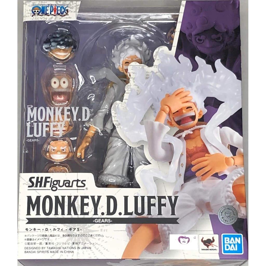 S.H.Figuarts ONE PIECE Monkey D Luffy -Gear 5- Painted 155mm PVC & ABS ...