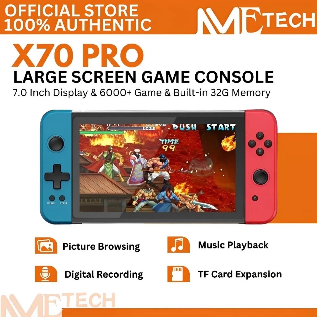 X7S Pocket Gaming Console 7-inch HD Screen Retro Game Cheap Kids Gift ...