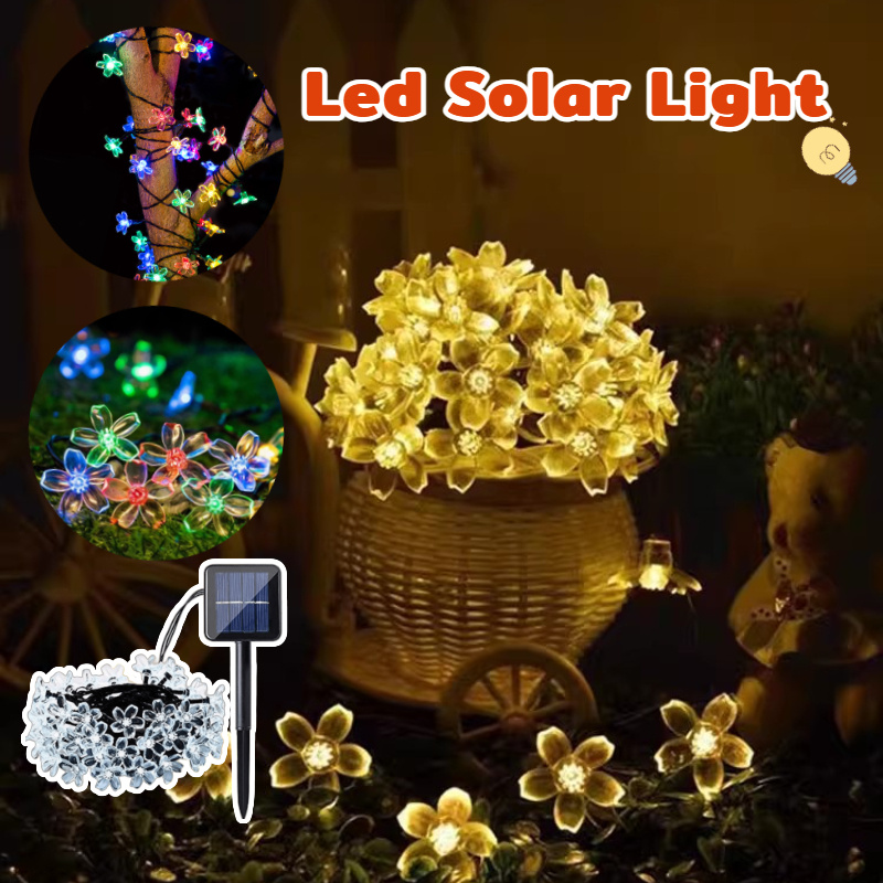 Solar Lamp LED Colored Light String Garden Balcony Camping Outdoor ...