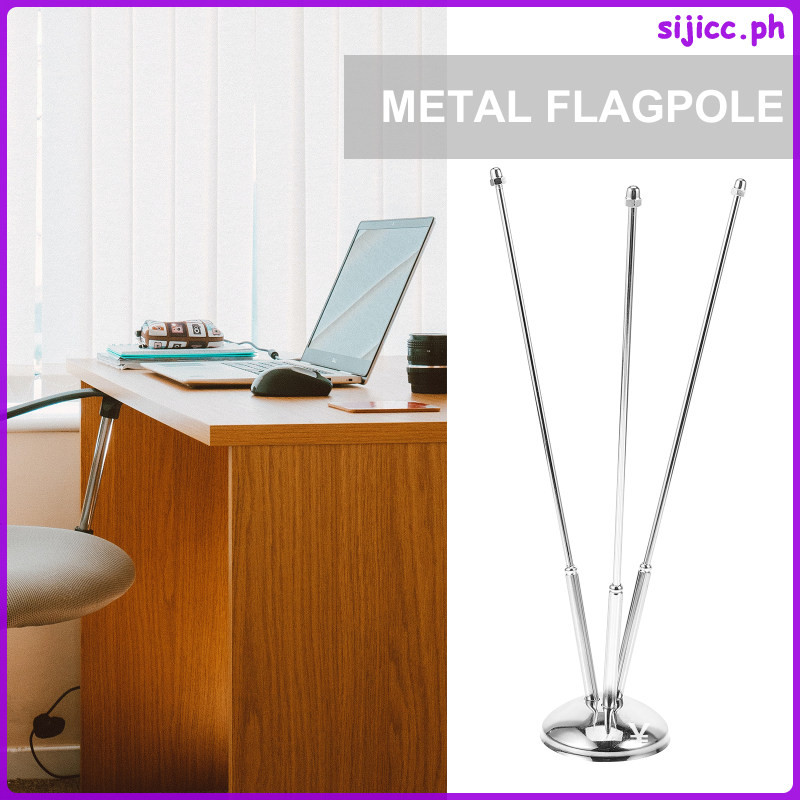 [READY STOCK] Table Flag Pole Desk Decorations Vehicle Frames Metal ...
