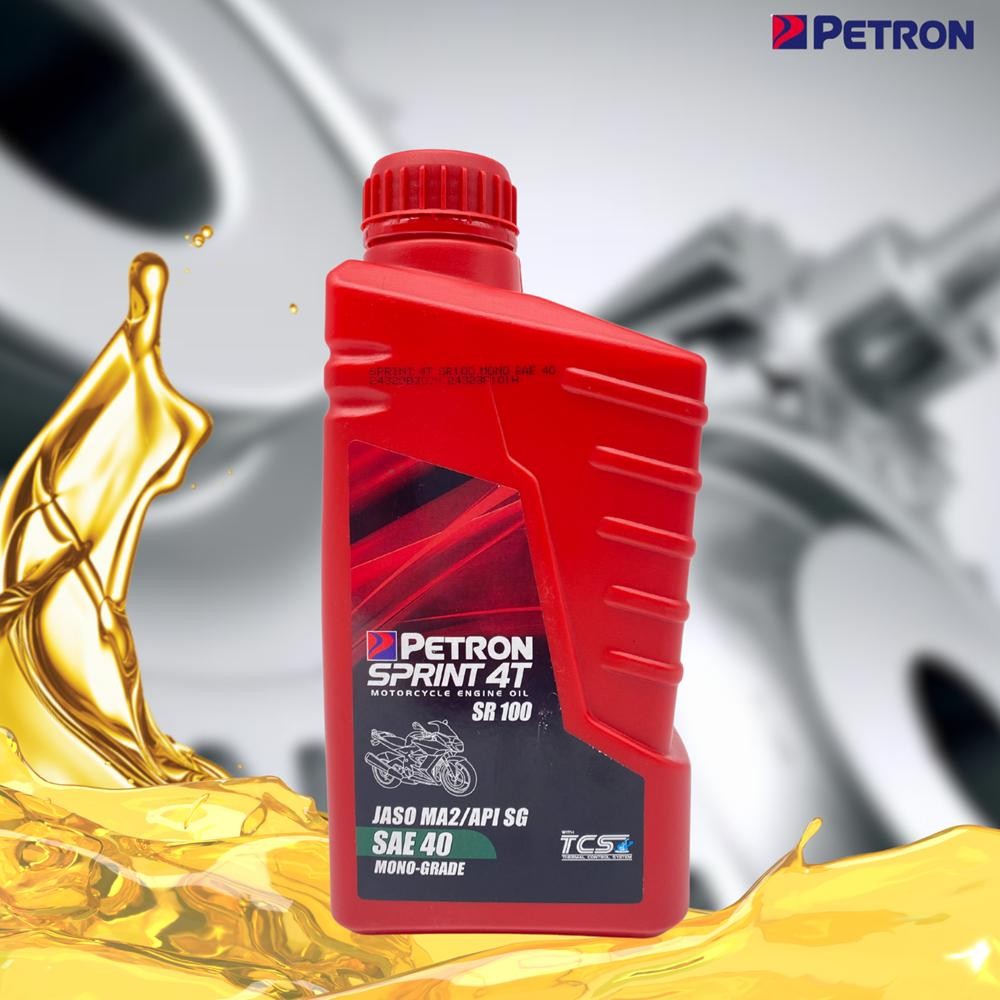 【COD】Petron Sprint 4T SR100 Mono-Grade Motorcycle Engine Oil SAE 40 1L ...