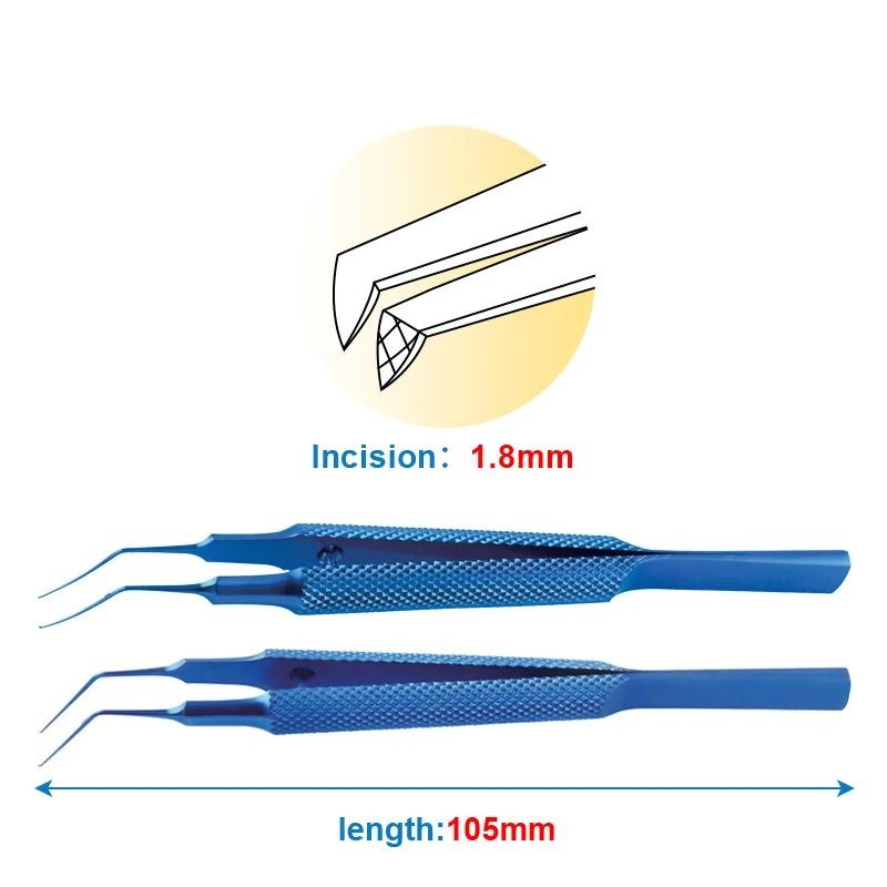 Titanium Alloy Capsulorhexis Forceps 1.8mm Incision Forceps Clamp ...