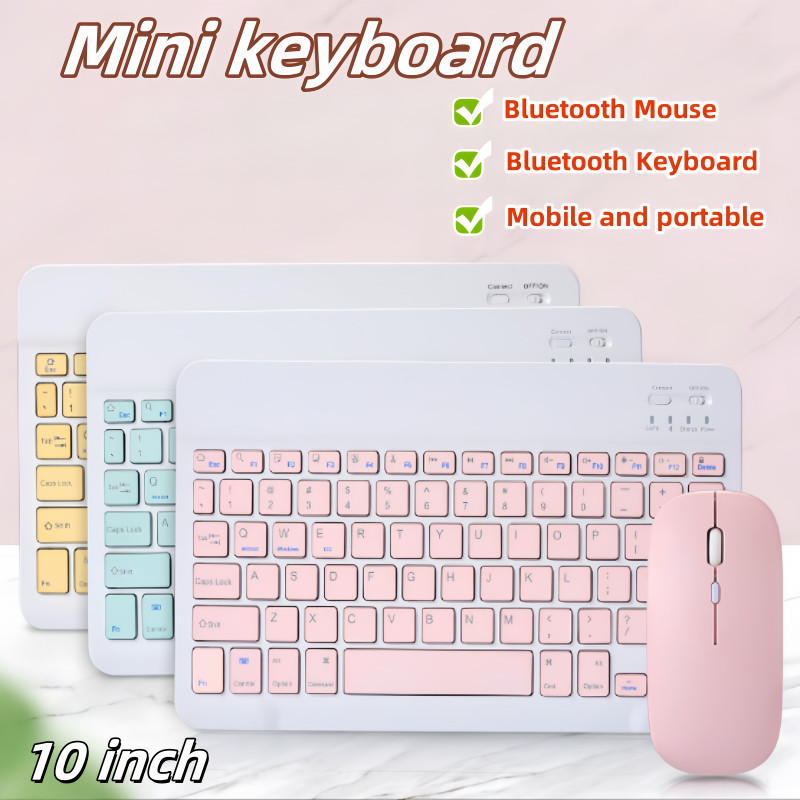 Mini Keyboard Wireless Mobile Keyboard Bluetooth Keyboards 10inch ...