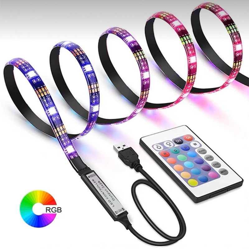USB LED Strip TV Background Atmosphere LED Decoration RGB Color ...