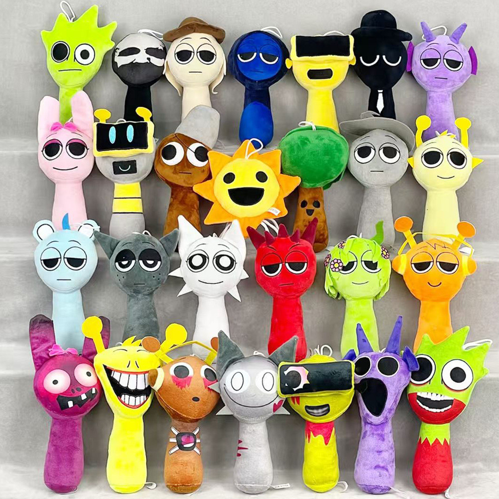 New Sprunki Plush Semihemi Incrediblebox Sprunki Oc Pyramid Doll Yellow ...