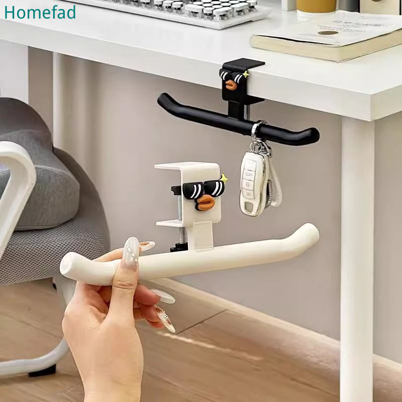 Desk edge hook magic tool, no need to drill holes, adjustable, office ...