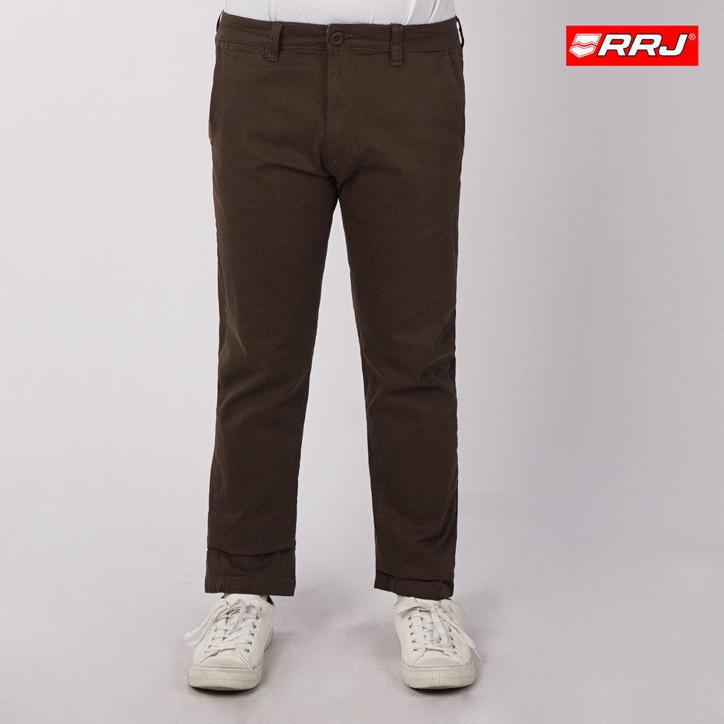 RRJ Men's Basic Non-Denim Chino Pants 181158 (Choco Brown) | Shopee ...