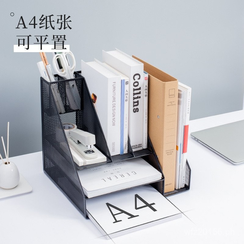 Multi-layer Office Desk Vertical Rack File Folder File Frame Bookshelf ...