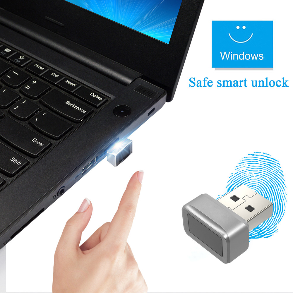 [Ready Stock] USB Fingerprint Key Reader FIDO U2F Biometric Fingerprint ...