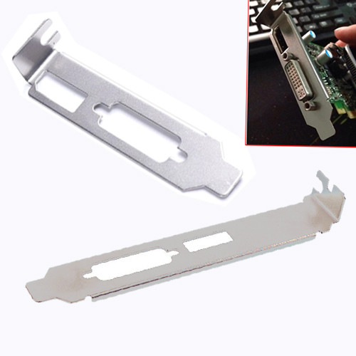 Low Profile Full High Bracket 8cm 12cm DVI DP I/O IO Shield Back Plate ...