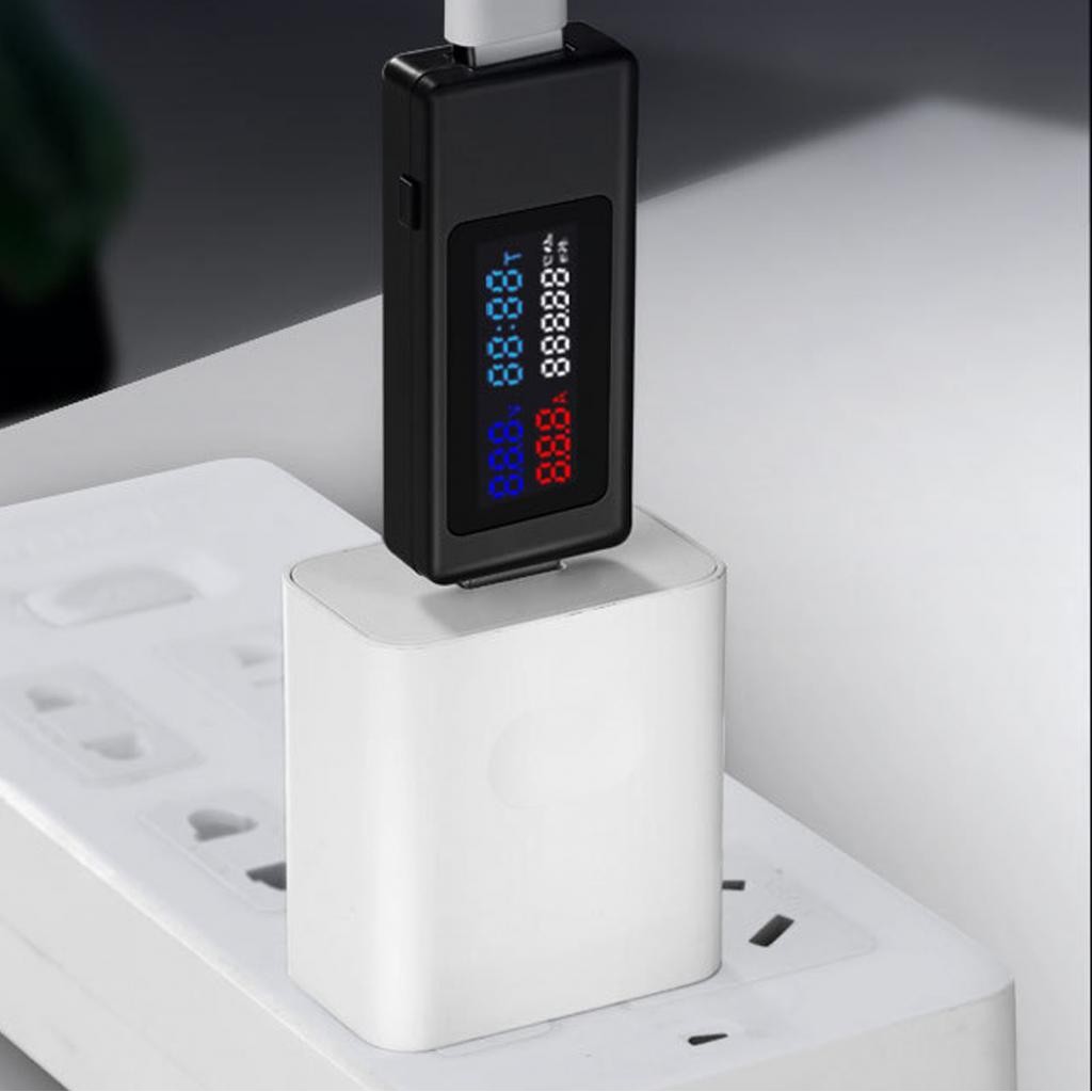 USB Power Meter 6 in 1 Tester DC4-30V for Charger | Shopee Philippines