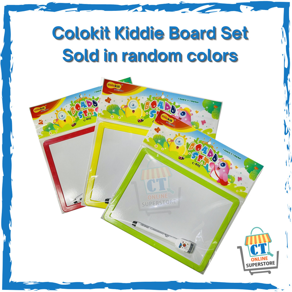 Colokit C-B05 Kiddie Whiteboard Set with Free Marker | Shopee Philippines