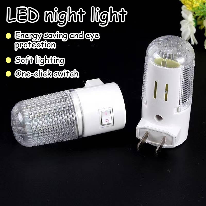 LED wall mounted bedroom home living room night light plug lighting ...