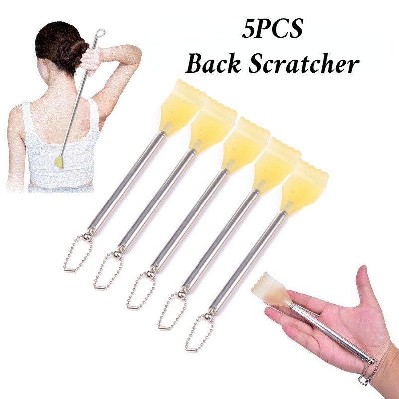 Telescopic Back Scratcher Stainless Steel Extendable Back Itching Self ...