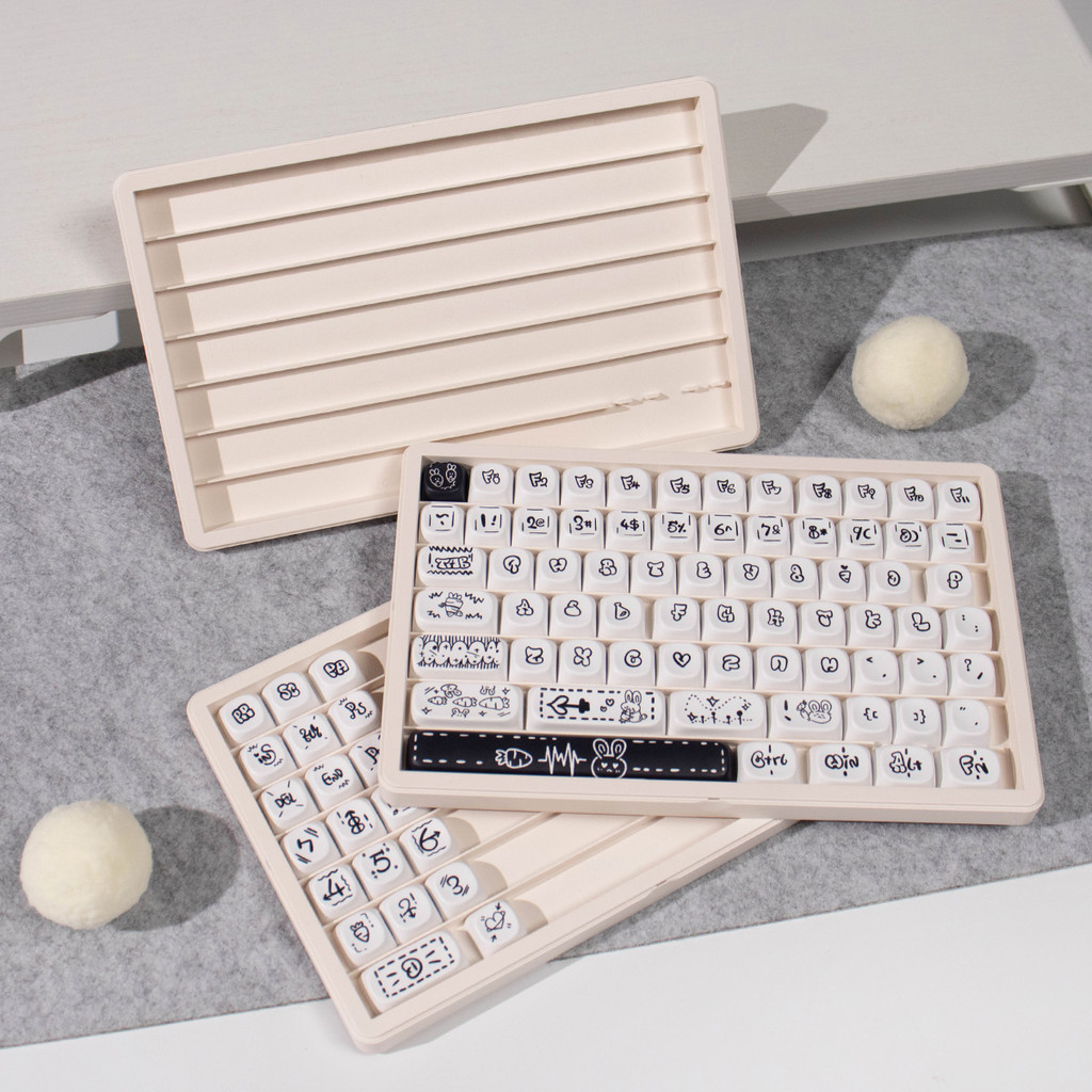 180Keys 3 Layers with cover Large Keycaps Container Keycaps Storage Box ...