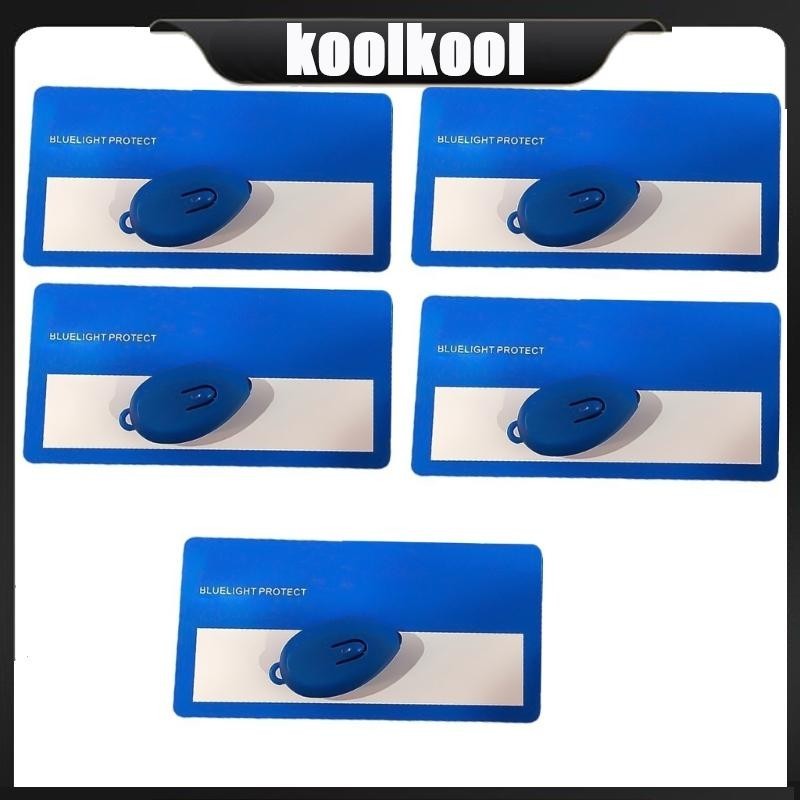 Kool Anti-Blue Light Test Card Glasses UV Accessory Blue Detection ...