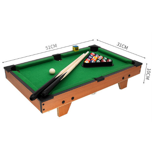 51x31 cm Mini Billiard Table Set For Kids Wooden Tabletop Pool Table ...