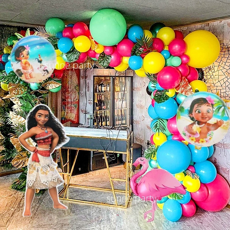 Moana Balloons Garland Arch Kit Moana Princess Foil Balloon Birthday ...