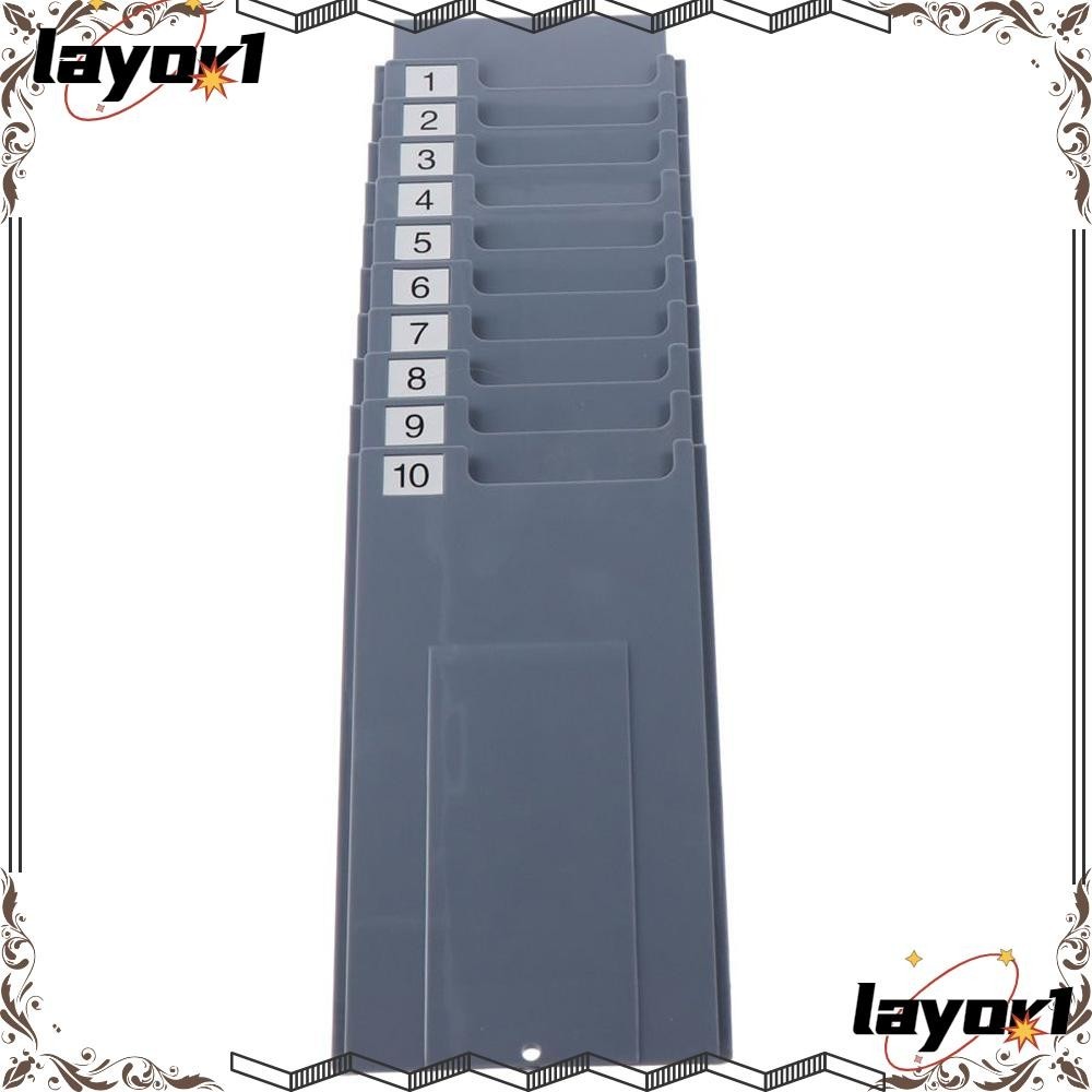 LAYOR1 Telescopic Frame, Multi-layer Plastic Card Type, Time Cards Rack ...
