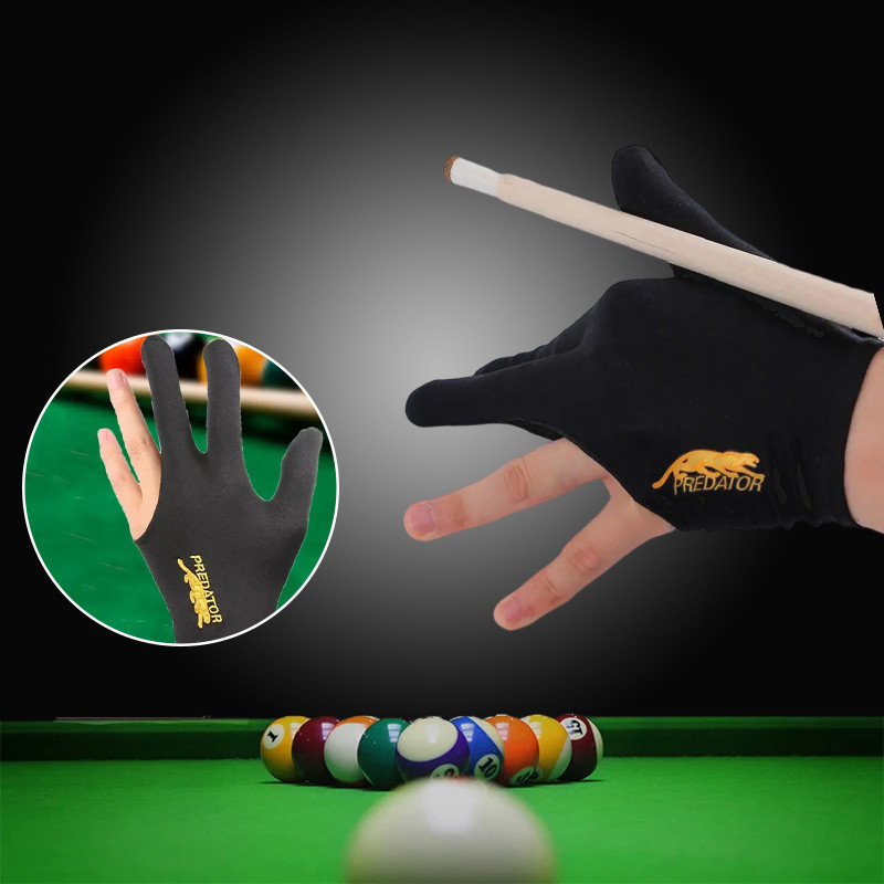 Billiards Glove Three-finger Pool Players Gloves Embroidered Slip-proof ...