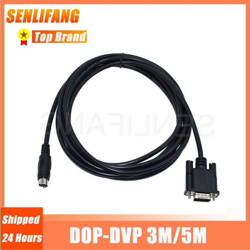 For Delta PLC DOP-DVP/XC Communication With HMI Cable DOP-CA232DP DB9 TO MD8 Data Cable DOP-DVP ...