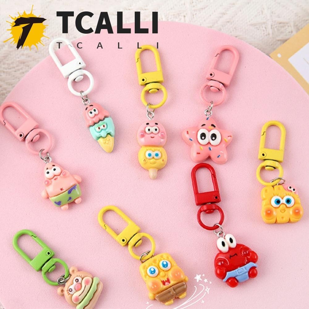 TCALLI Spongebob Squarepants Keychain, SpongeBob Patrick Star Cute ...