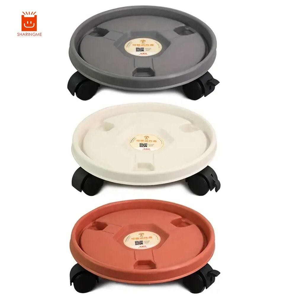 SHARINGME Mobile Flower Pot Stand, Heavy Duty Movable Flower Pot Wheels ...