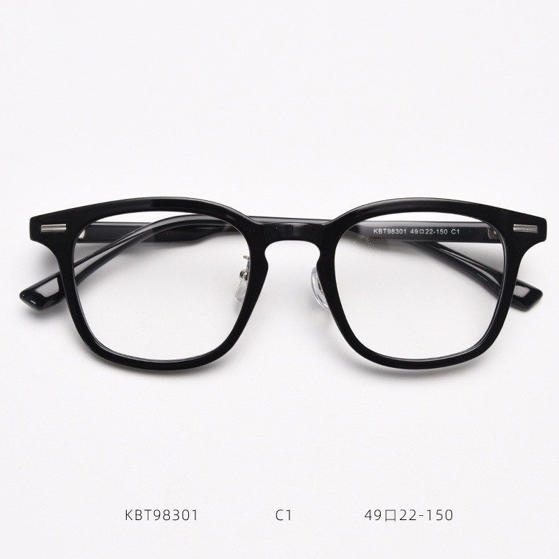 Simple Acetate Glasses Frame TR90 Korean Spectacles Men Women Square ...