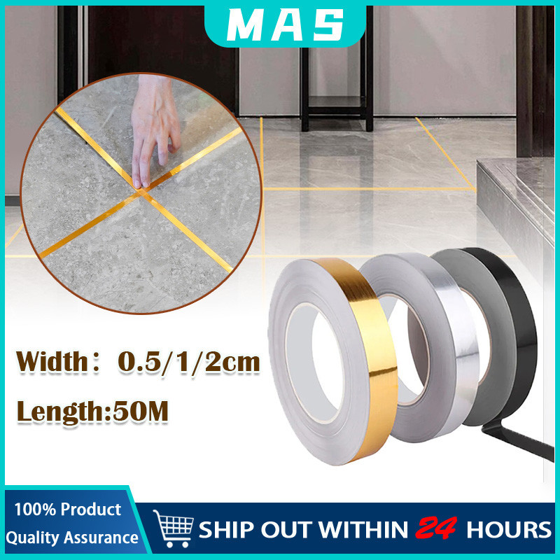 【MAS】Ceramic Tile Mildewproof Tile Tape Decor Self Adhesive Wall Floor ...