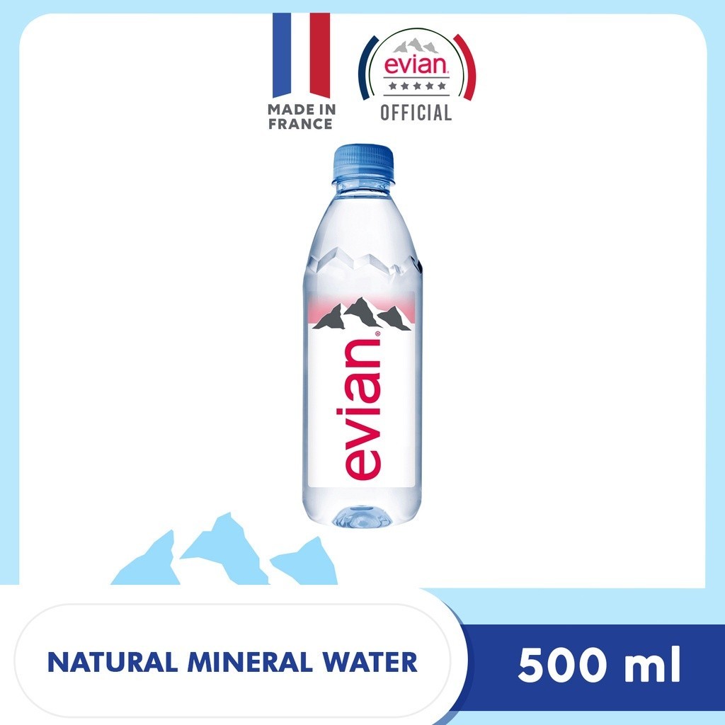 IWG EVIAN Natural Mineral Water 500ml | Shopee Philippines