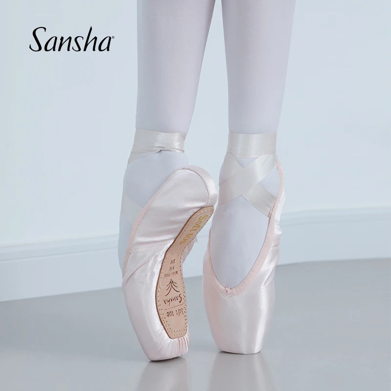 Sansha Adult Kids Demi-pointe Shoes Without Shank More Squared Box ...