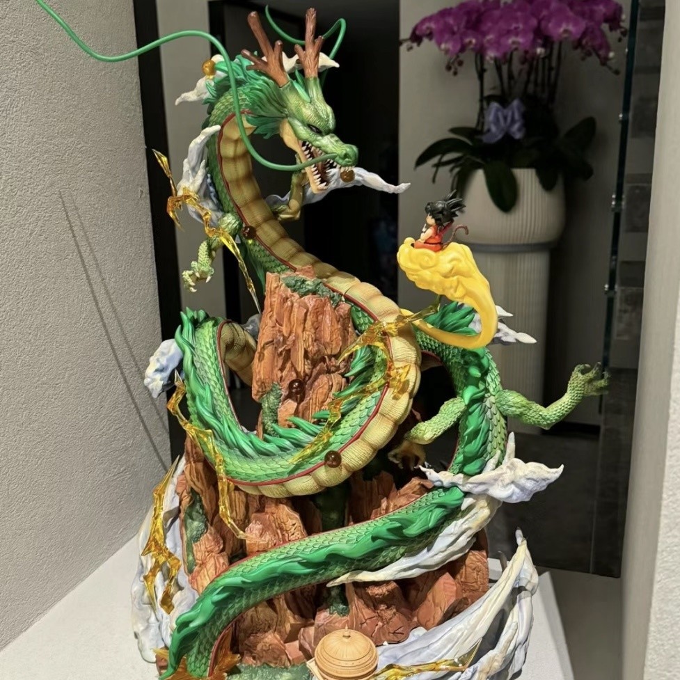 Dragon Ball Shenlong and Goku Mountain Shenlong gk Figure Anime ...